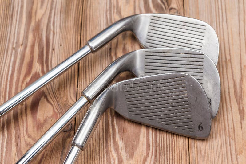 Set of golf irons stock photo. Image of play, iron, driver - 95879014