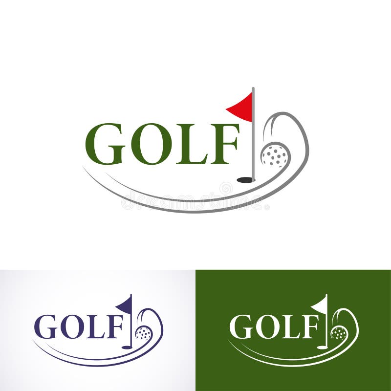 Template Golf Logo. Funny Cartoon Colored Logo Stock Vector ...