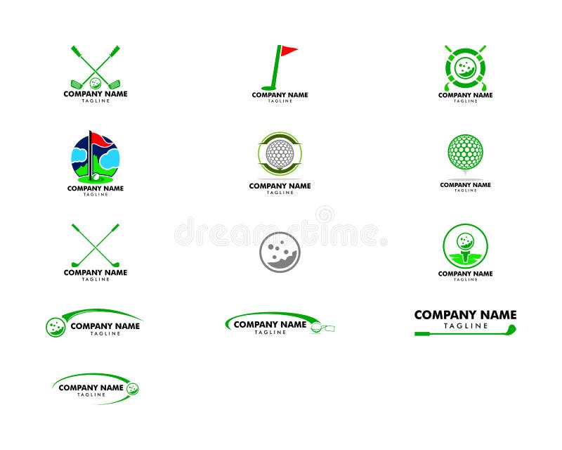 Set of Golf Logo Template Vector Illustration Icon Design Stock Vector ...