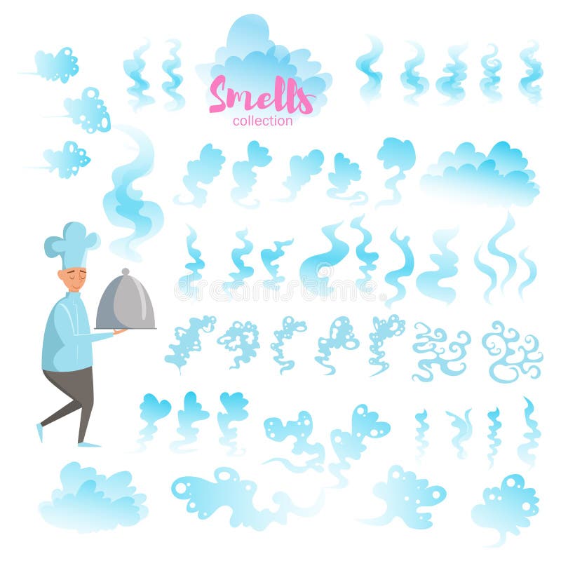 Set with good smells. stock vector. Illustration of icon - 89816474