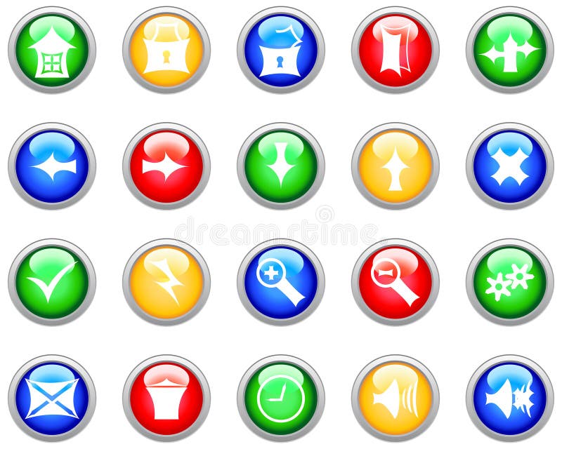Set of gothic icons stock vector. Illustration of business - 8677999