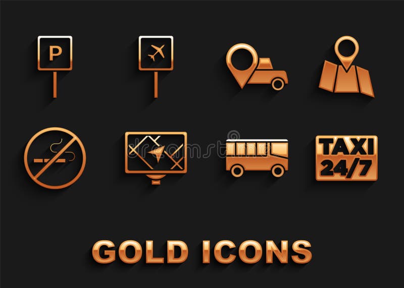 Set Gps Device with Map, Folded Location, Location Taxi, Bus, No ... Set Gps Device with Map, Folded Location, Location Taxi, Bus, No ...