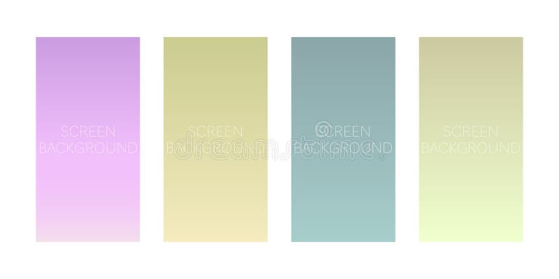 Set of Gradient Backgrounds for Device Screen Stock Vector ...