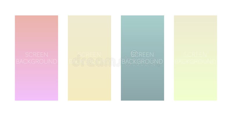 Set of Gradient Backgrounds for Device Screen Stock Vector ...