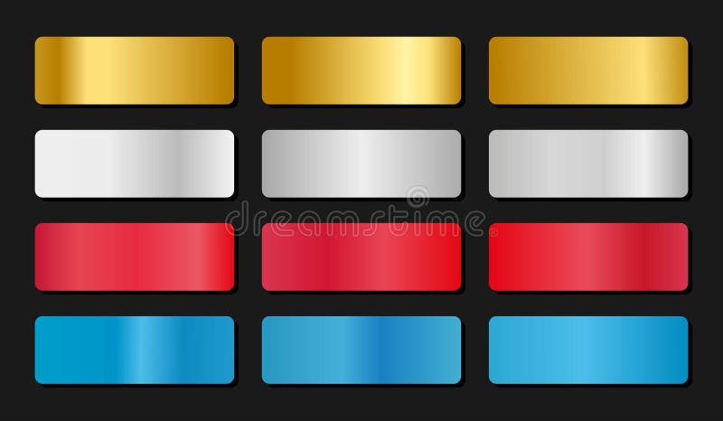 Set of Gradient Color Gradients. Vector Illustration for Your Design ...