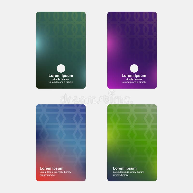 Set of Gradient Color Palette Vector Art Design Stock Vector ...