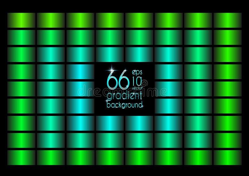 A Set of 66 Gradient Patterns of Different Green Shades. Abstract ...