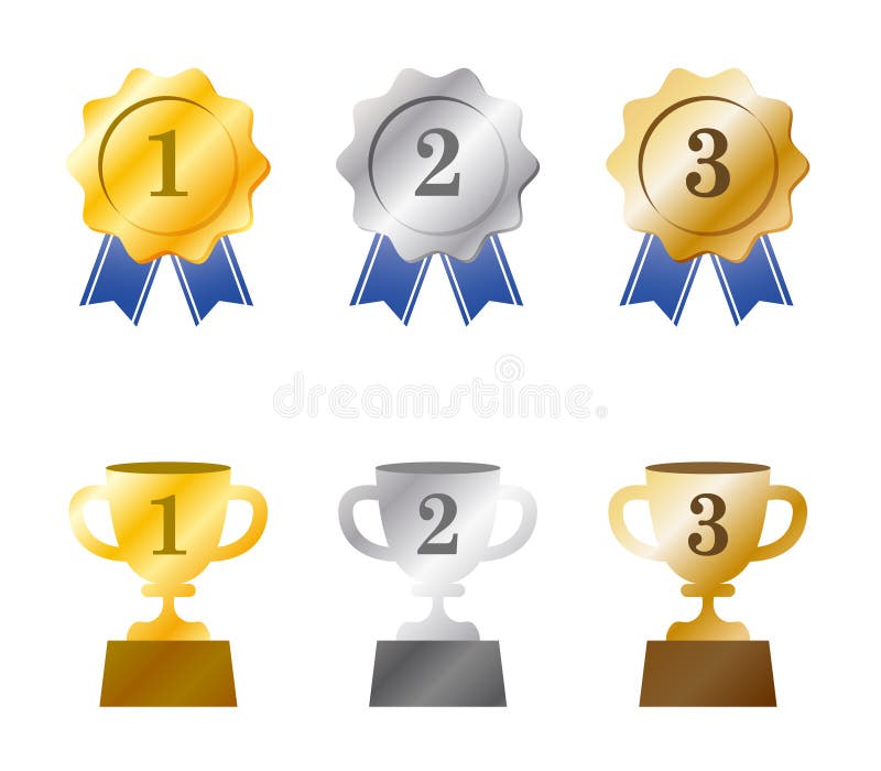 Set of Gradient Ranking Icons Stock Vector - Illustration of decoration ...