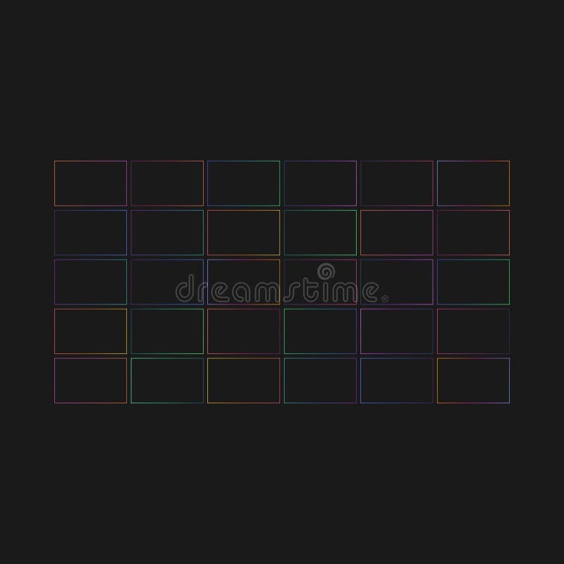 Set Gradient Rectangle Vector Illustration Stock Vector - Illustration ...