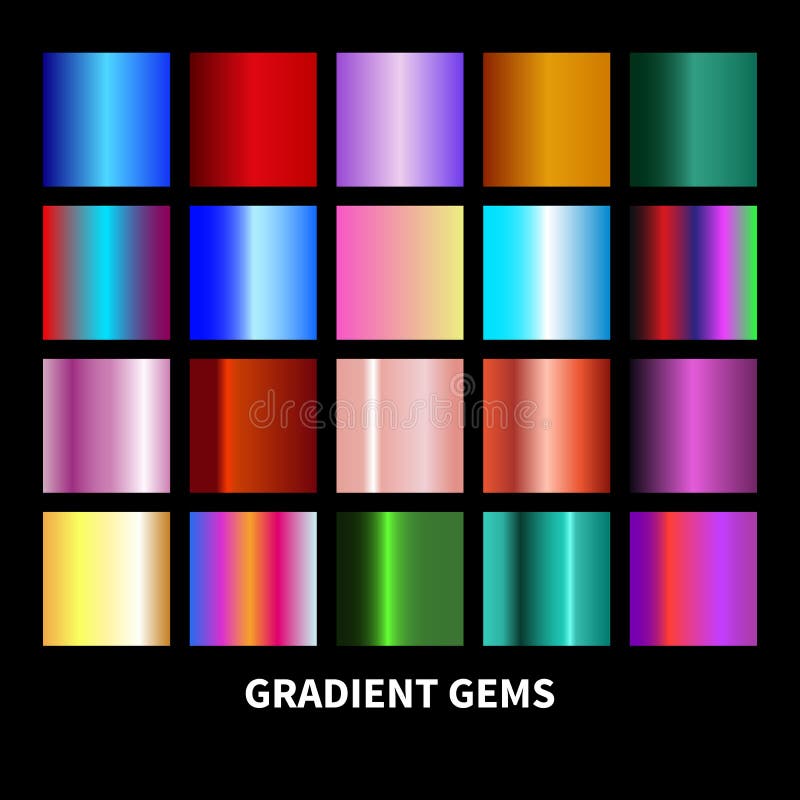Set gradients gems stock vector. Illustration of shine - 88141543