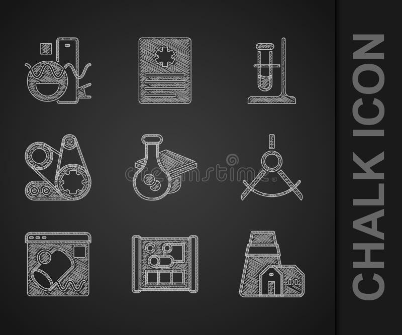 Set Graduation Cap, Graphing Paper for Engineering, Power Station Plant ...