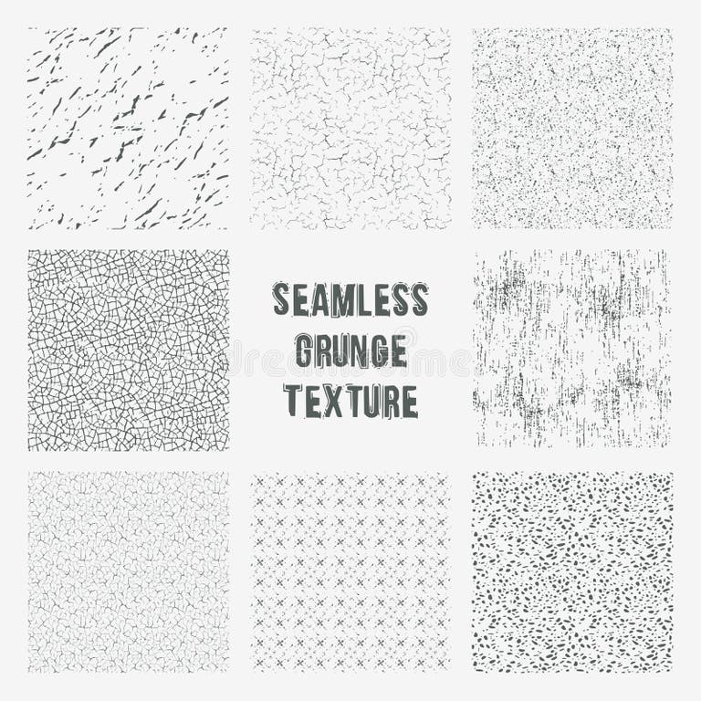 Set of Grange Seamless Patterns. Simple Vector Scratch Textures Stock ...