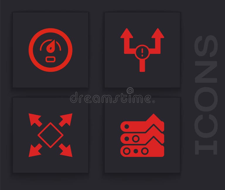 Set Graph, Chart, Diagram, Digital Speed Meter, Arrow and Many Ways ...