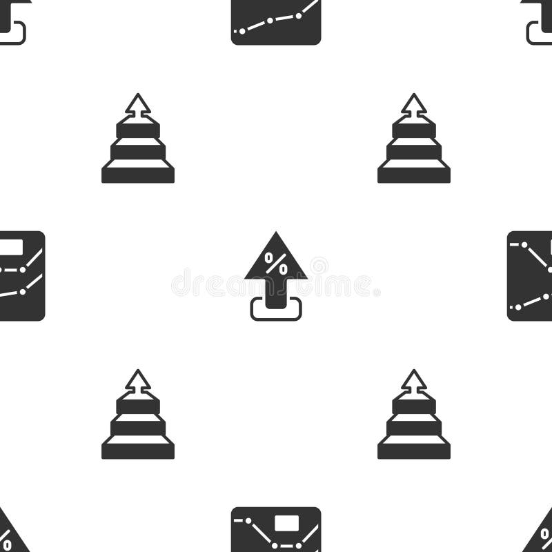 Set Graph, Chart, Diagram, Percent Up Arrow and Pyramid Infographics on ...