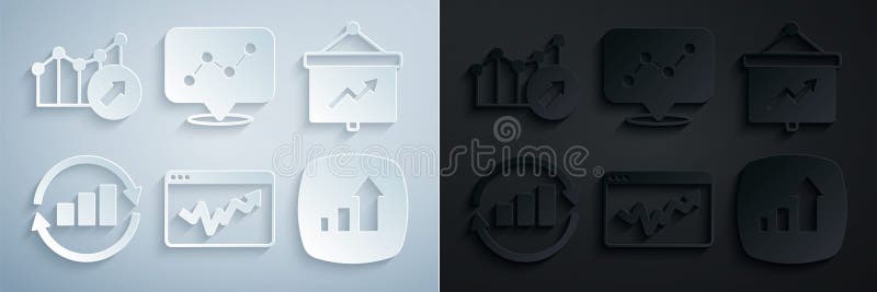 Set Financial Growth, Flag, Many Ways Directional Arrow, Graph, Chart ...