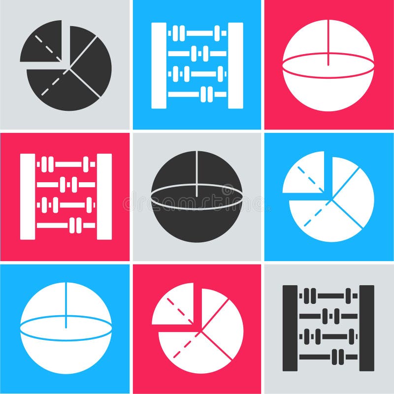 Set Graph, Schedule, Chart, Diagram, Abacus and Geometric Figure Sphere ...