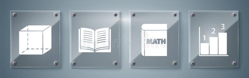 Set Graph, Schedule, Chart, Diagram, Book with Word Mathematics, Open ...