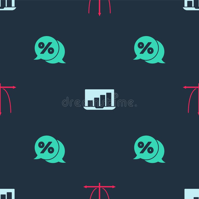 Set Graph, Schedule, Chart, Diagram, Laptop with Graph and Discount ...