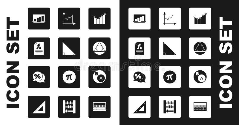 Set Graph, Schedule, Chart, Diagram, Triangle Math, Function Mathematical Symbol, Laptop with ...