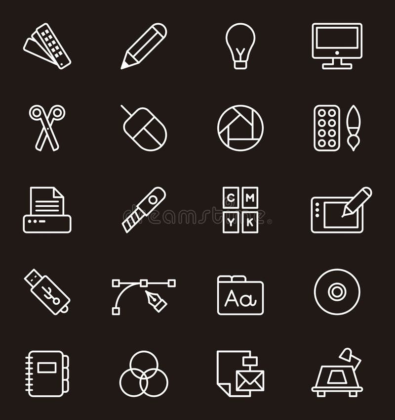 Graphic design icons stock vector. Illustration of icons - 27015093
