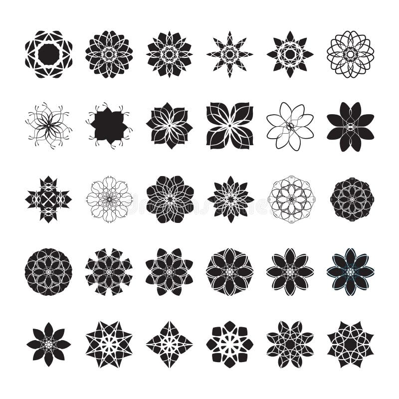 Vectorized Flower gold. stock vector. Illustration of icon - 86528575