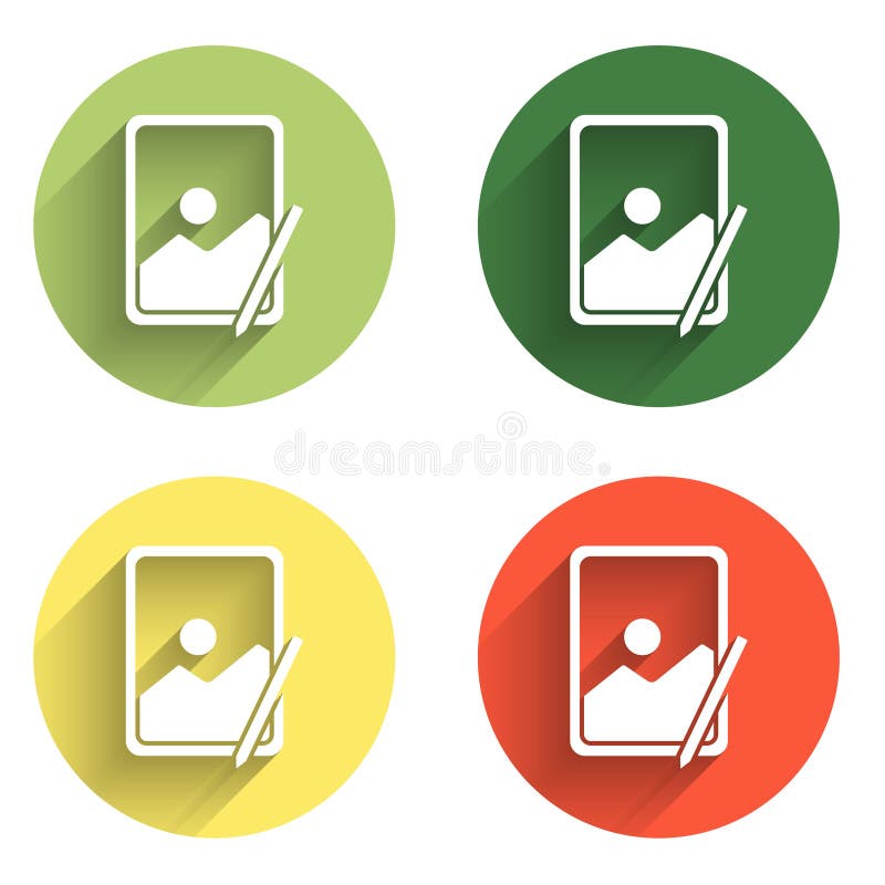 Tablet Circle Vector Icon Eps Stock Illustration - Illustration of ...