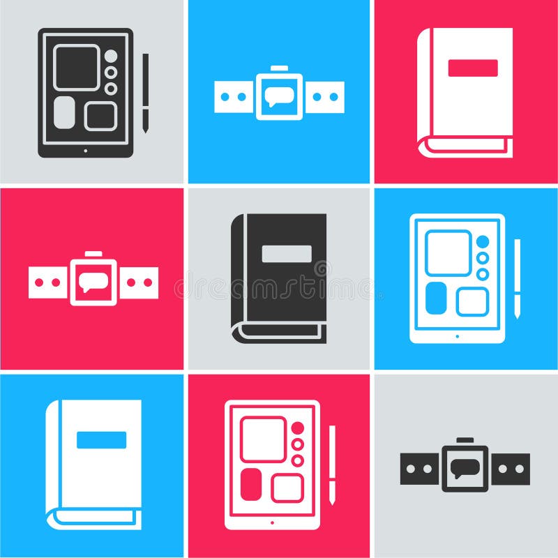 Set Graphic Tablet, Smartwatch and User Manual Icon. Vector Stock ... Set Graphic Tablet, Smartwatch and User Manual Icon. Vector Stock ...