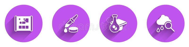 Set Graphing Paper for Engineering, Pipette, Graduation Cap and Cloud ...