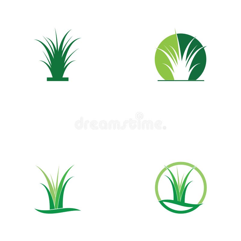 Set of grass logo vector stock vector. Illustration of design - 162901834
