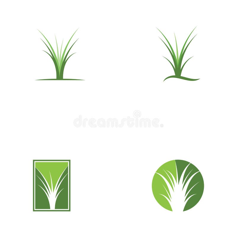 Set of grass logo vector stock vector. Illustration of business - 162901859