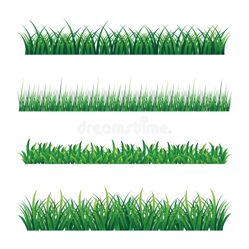 Grass Vector Isolated on Transparent Background Stock Vector ...