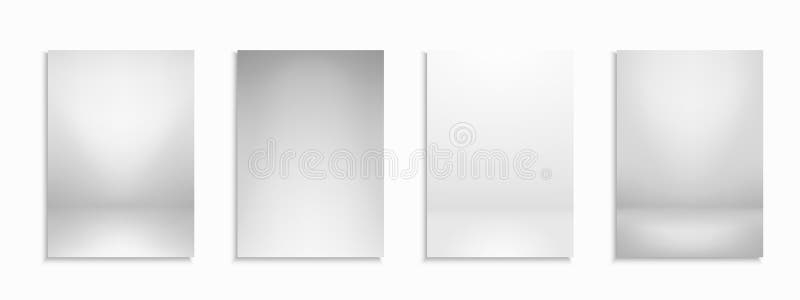 Set of Gray Abstract Copyspace Covers, Templates, Backgrounds, Placards ...