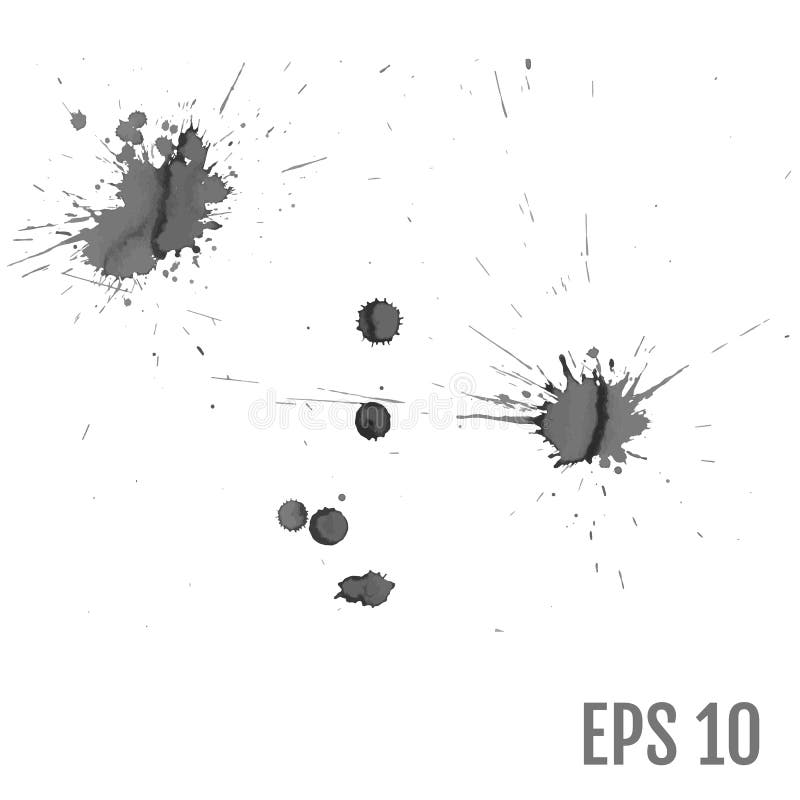 Gray ink splash stock vector. Illustration of grunge - 44162967