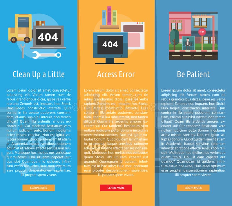 Web Maintenance Vertical Banner Concept Stock Vector - Illustration of ...