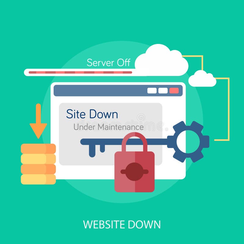 Website Down Maintenance Stock Illustrations – 256 Website Down ...