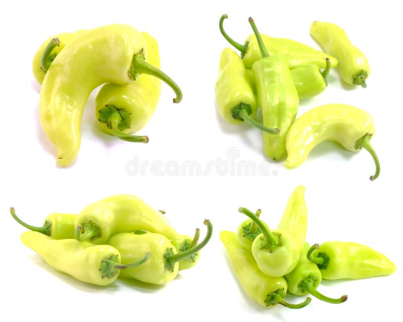 Set of green bell peper stock image. Image of healthy - 53560119