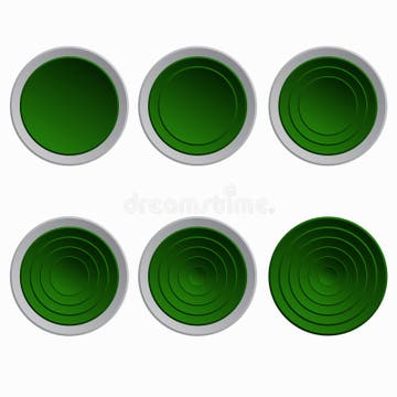 Set of green buttons stock vector. Illustration of interface - 94029242