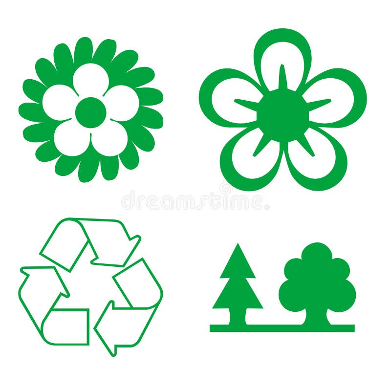 Set Of Green Environmental Icons Picture. Image: 5651730