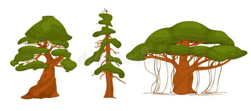 Cartoon Gum Tree Background Stock Illustrations – 128 Cartoon Gum Tree ...