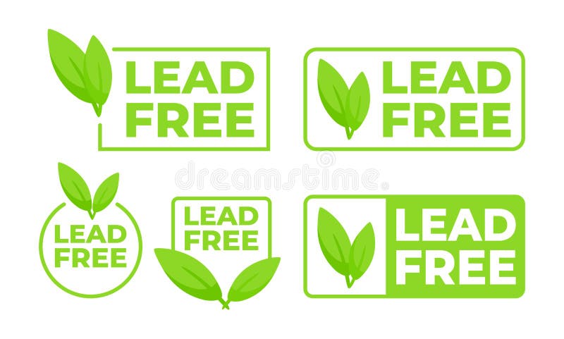 Lead Free Sign, Label. Vector Stock Illustration Stock Vector ...
