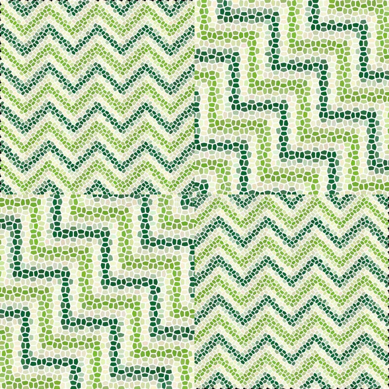 Set Green Pebbles Background. Polygonal Style. Eps 10 Stock Vector ...