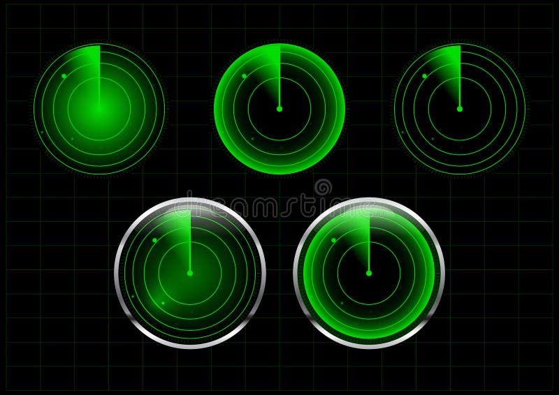 Radar vector bright icon stock vector. Illustration of direction - 53230130