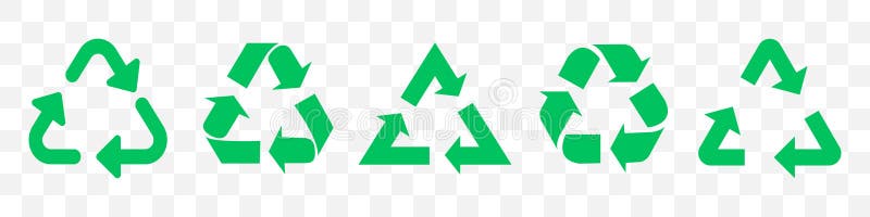 Set of Green Recycle Arrows. Vector Illustration Stock Vector ...