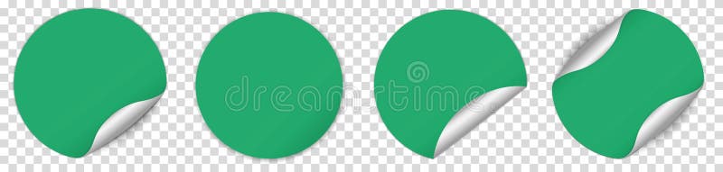 Green Round Vector Frame - Circle Banner on White Background Stock ...