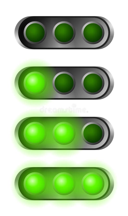 Green Start Button stock illustration. Illustration of push - 16840933
