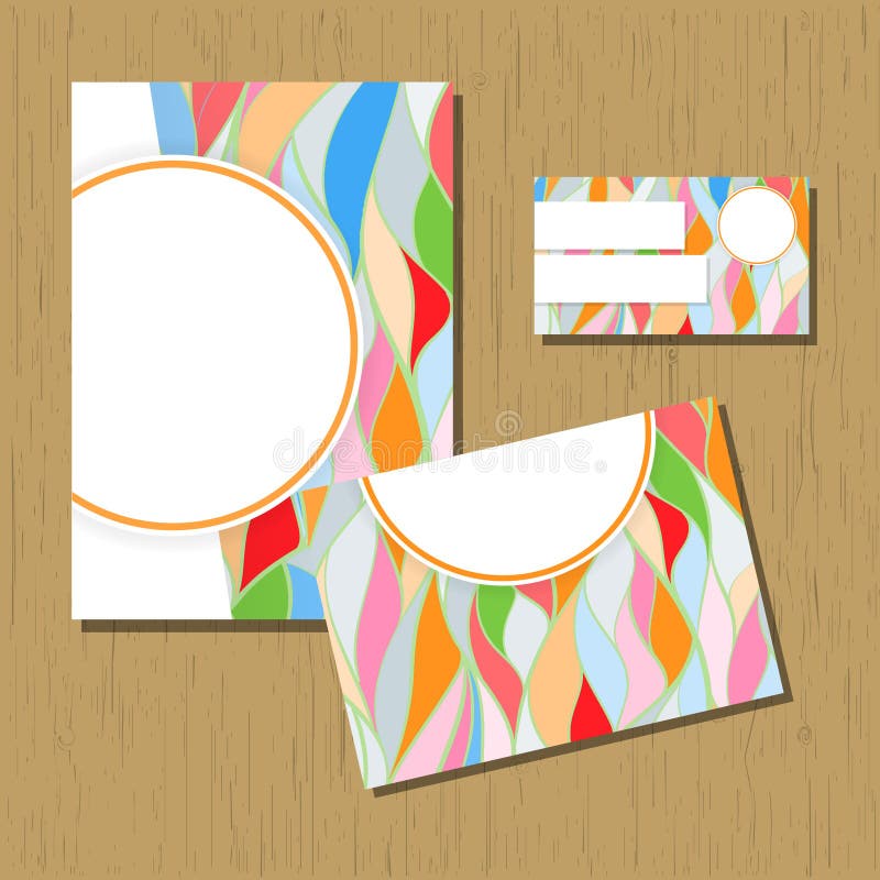 Set of Greeting Cards, Business Cards, Flyer. Cover Design Stock Vector ...