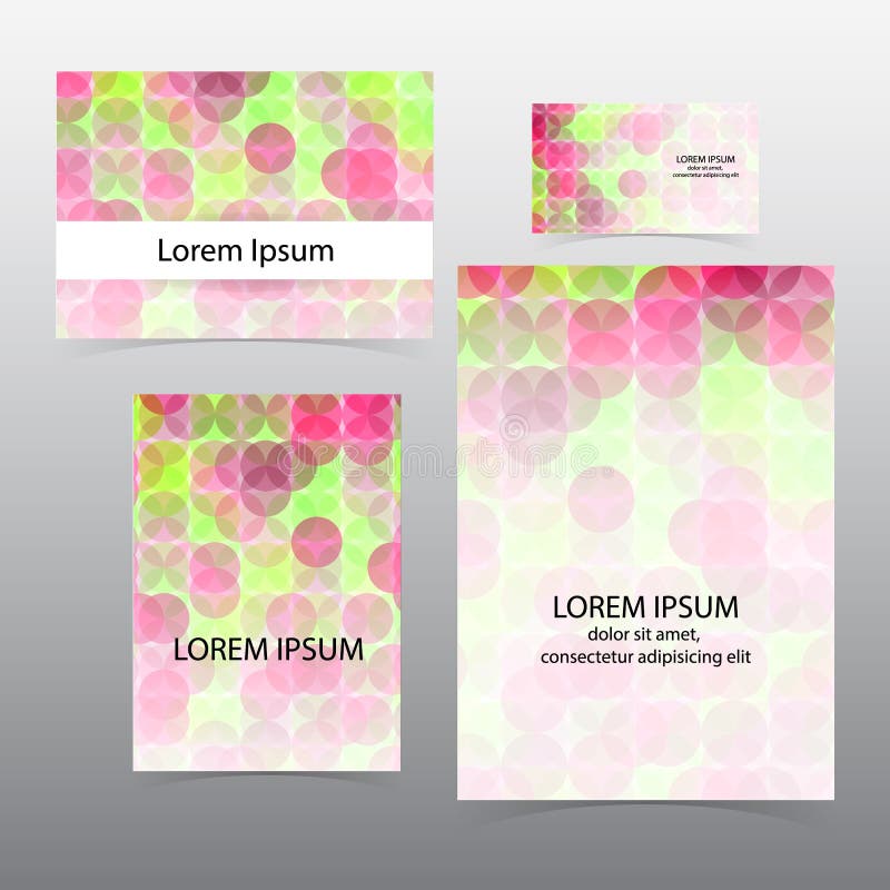 Set of Greeting Cards, Business Cards, Flyer. Cover Design Stock Vector ...