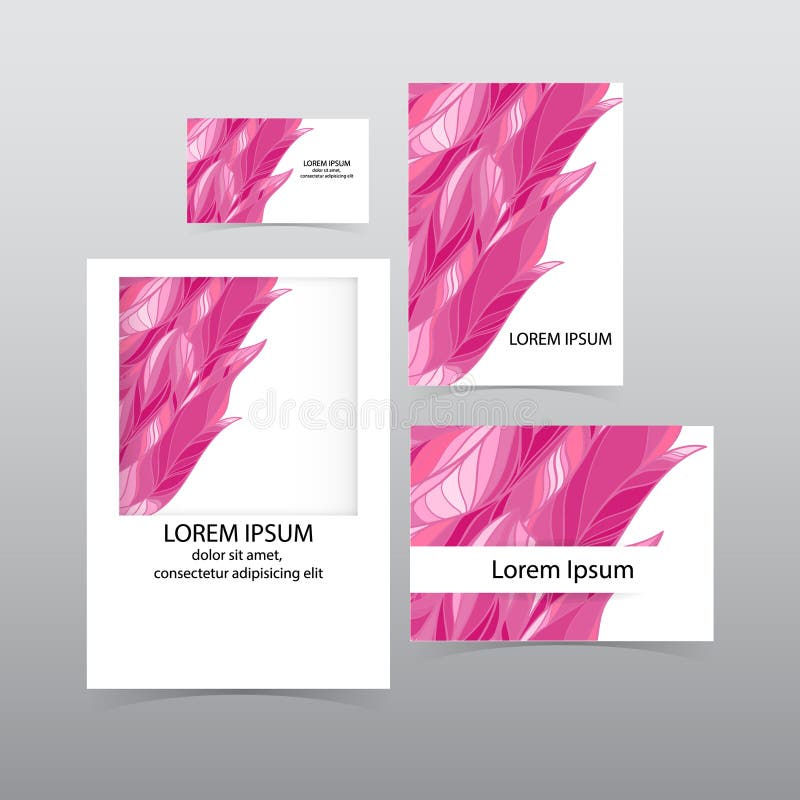 Set of Greeting Cards, Business Cards, Flyer. Cover Design Stock Vector ...