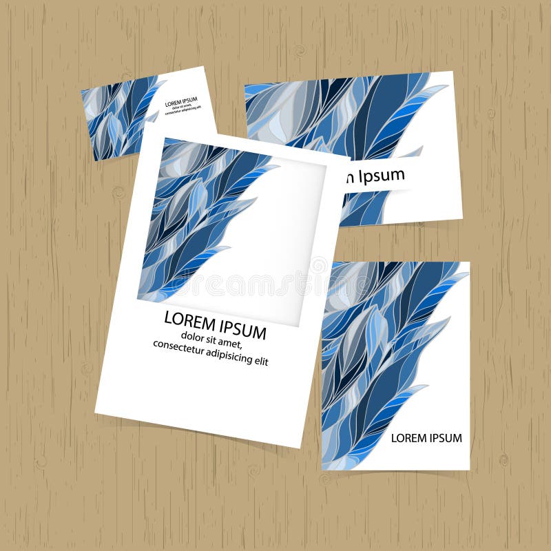 Set of Greeting Cards, Business Cards, Flyer. Cover Design Stock Vector ...