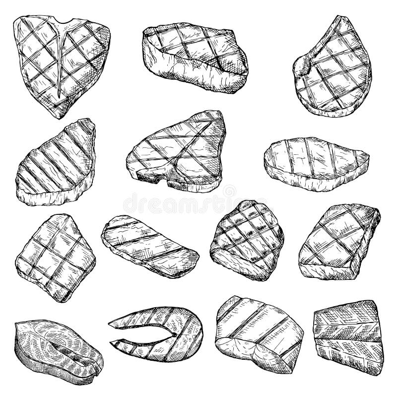 Grilled Fish Line Drawing Stock Illustrations – 305 Grilled Fish Line ...